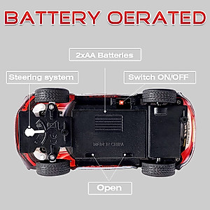 Fast Tiny Remote Control Racing Car Model, Good Looking,Quick Getting Around Super Well Made Nicely Printed and Durable for Kids(Racing)