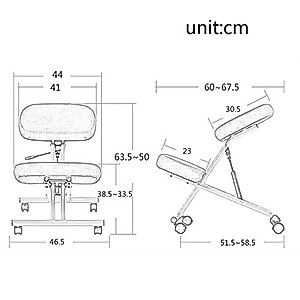 Kneeling chair Home Office Chairs Student Sitting Posture Correction Chair Lifting Chair Adult Office Study Chair Home Computer Chair with Moving Roller