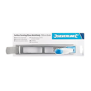 Silverline 103696 Surface Forming Plane Metal Body 250 mm Blade, Grey