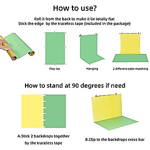 Photography Backdrops Small Product Background: Flat Lay Seamless Paper Props - Tabletop Photo Shoot for Jewelry Cosmetics Food .(22x34in, Dark)