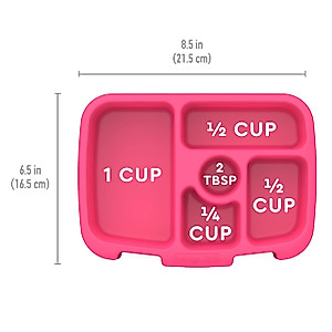 Bentgo® Kids Prints Tray with Transparent Cover - Reusable, BPA-Free, 5-Compartment Meal Prep Container with Built-In Portion Control for Healthy Meals At Home & On the Go (Fairies)
