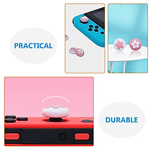 Gatuida 20pcs Plum Blossom Handle Cap Joystick Cover Thumb Stick Cap Lite Thumb Stick Cover Analog Stick Covers Joystick Grip Cap Plum Protective Cap Keycap Rocker Cover