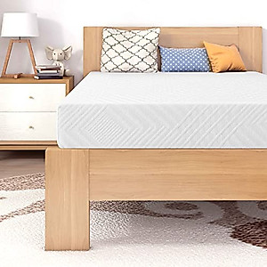 IULULU 6 Inch Twin Size Memory Foam Mattress, Bed in a Box Mattresses, Breathable Removable Quilted Cover, Medium Feeling, White