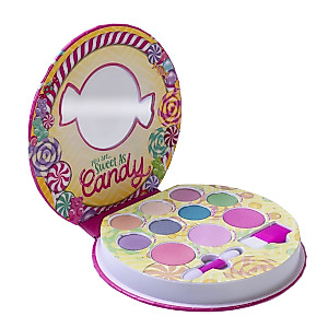 Lip Smacker Sparkle & Shine Eyeshadow Makeup Palette, Sweet as Candy Shimmer | Christmas Make Up Collection | Holiday Present | Gift for Girls