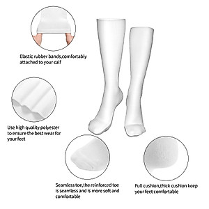 tianls Pitbull Brindle Purple Dog Breed Florals Compression Socks Women & Men - Best for Running,Sports,Hiking,Flight Travel,Pregnancy