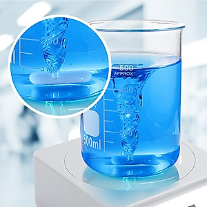 Stir Bars，5 Pcs 10mm(0.4 inch) PTFE Magnetic Stirrer Mixer Stir Bar,White Color,Laboratory Bar,Stir Plate Bar