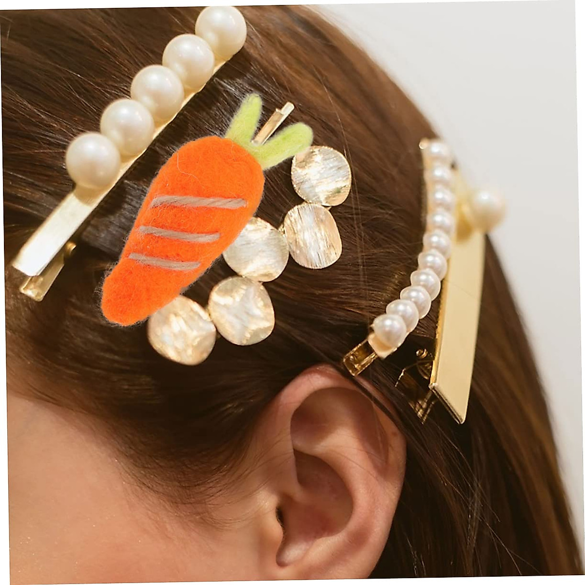 KESYOO 18 pcs Rabbit Felt Brooch scrapbooking flatback felt animals kit bunnies easter ornament felt rabbit craft easter rabbit charms hanging easter ornaments carrot child products Toy