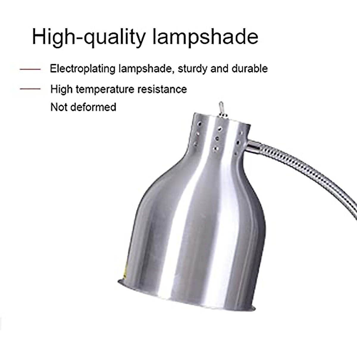 FUNNYBSG Heat Lamp Food Warmer Commercial Heating Lamp, Buffet Insulation Table Lamp, Free Standing 110V 220V Home Use, Universal Tube Can Be Bent at Will