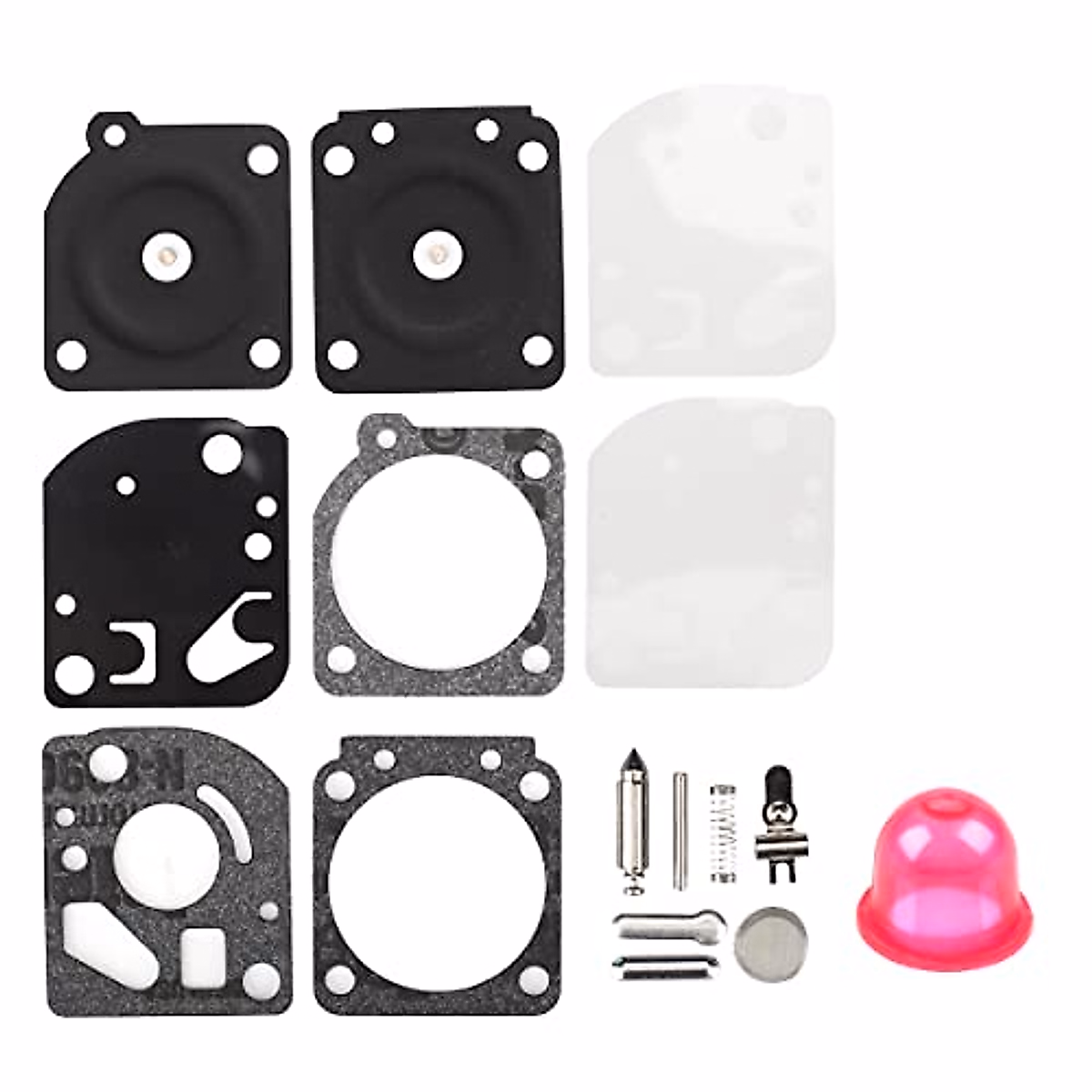 HIPA Carburetor Rebuild Kit with Primer Bulb for ZAMA Carbs Ryobi Ryan IDC Homelite # RB-29