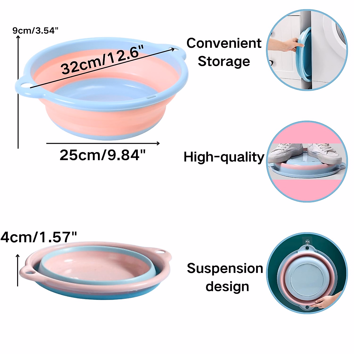 6 Pcs Hedgehog Bath Supplies Kit, Foldable Bathtub and Cleaning Brush with Pet Hair Comb, Pet Nail Clipper, Swimming Ring, Towel for Small Animal Hamster, Bunny, Guinea Pig, Lizards, Turtle