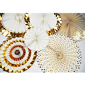 Furuix 2024 Graduation Party Decorations Royal Prince Baby Shower Decorations 10pcs Navy Gold Bridal Shower Decorations Navy Blue Pinwheel Backdrop Boy Prince Party Supplies 1st Birthday Decorations