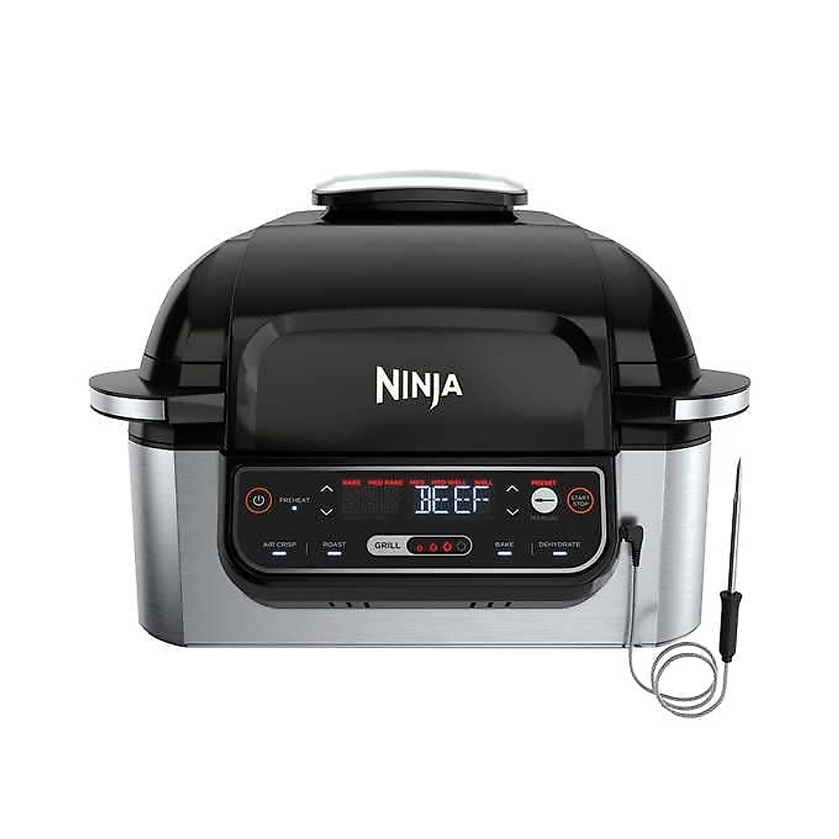 NINJA Foodi LG450 5-in-1, 4-qt. Air Fryer, Roast, Bake, Dehydrate Indoor Electric Grill (Renewed)