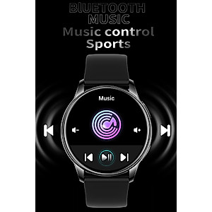 Smart Watch Compatible with Android iOS Phones Round Screen Fitness Tracker with Heart Rate Blood Pressure Monitor Smart Watches for Women Men