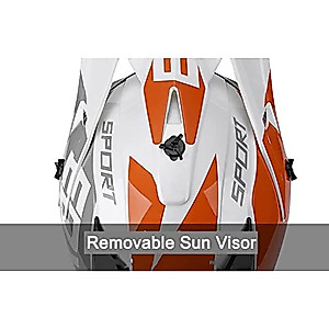 Four Wheeler Motocross Off-Road Helmet, Youth ATV Dirt Bike Motorcycle Helmet, Kids BMX Mountain Bike Personalization Full Face Helmet with Gloves Goggles, DOT Certified Four Seasons -I-XL