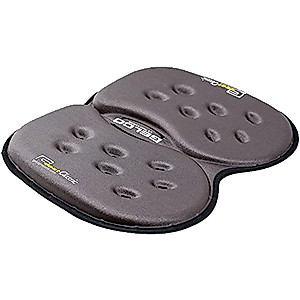GSeat Classic Gel and Foam Seat Cushion (Gray) - Chair, Car, Office, Commute, Airplane, Wheelchair, Sciatica, Coccyx/Tailbone & Chronic Back Pain Relief - Ergonomic Comfort - Long Lasting