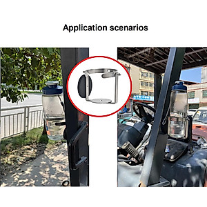 Universal Multidirectional Magnetic Cup Holder, Suitable for Placing All Kinds of Cups on Tractor, Lawnmower and Forklift, Horizontal Mounting Magnetic, Side Mounted Magnetic (1 Pack)