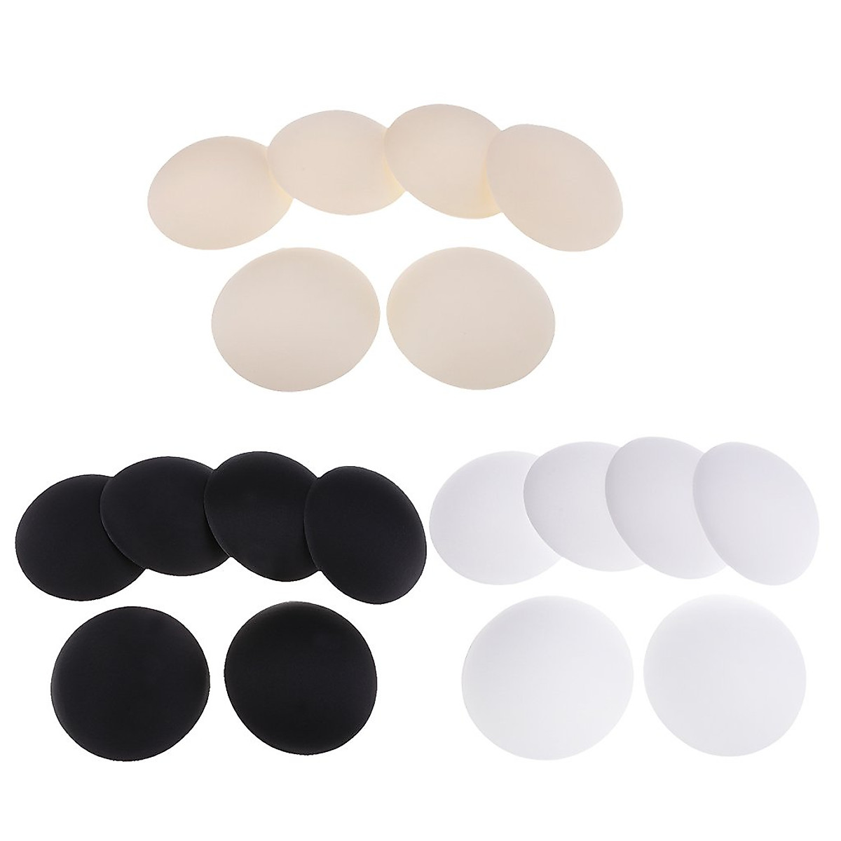 LoveinDIY 9 Pairs Foam Round Push -Up Bra Pads Insert For Bikini Swimsuit Swimwear