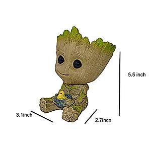 TEEMO Aquarium Groot Air Bubbler Decorations, Air Bubbler Decorations for Fish Tank.(Large Size 3.75'x5.7'x3.5')
