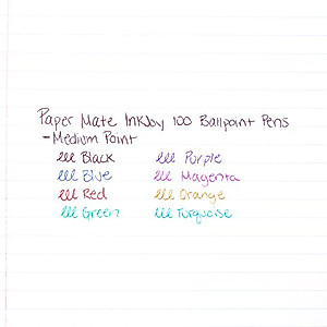 Paper Mate InkJoy 100ST Ballpoint Pens, Medium Point, Assorted Ink, 8 count(pack of 1) (1945932)