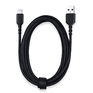 HUYUN Type-C USB-C Charging Data Cable Compatible for SteelSeries Aerox 3 /Aerox 9/ Prime Wireless FPS Gaming Mouse/Esports Mini FPS Gaming Mouse (USB-C Charging Cable)
