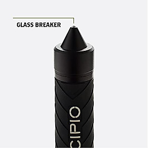 Scipio Tactical Rechargeable LED Flashlight - 4000 Lumens with Glass Breaker and Bright Light