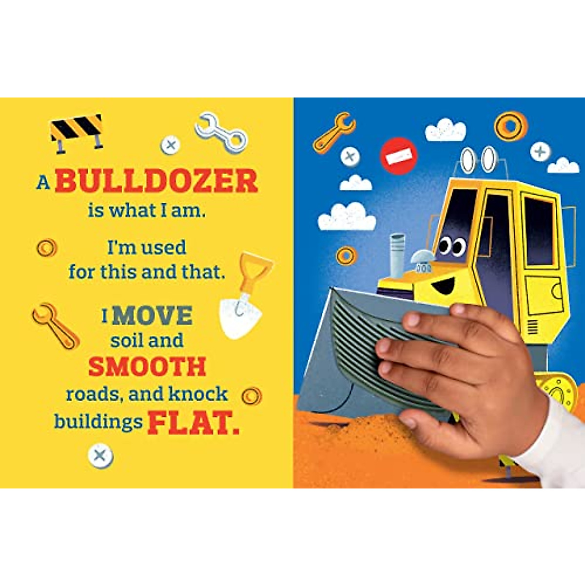 Construction Site Friends - Silicone Touch and Feel Board Book - Sensory Board Book