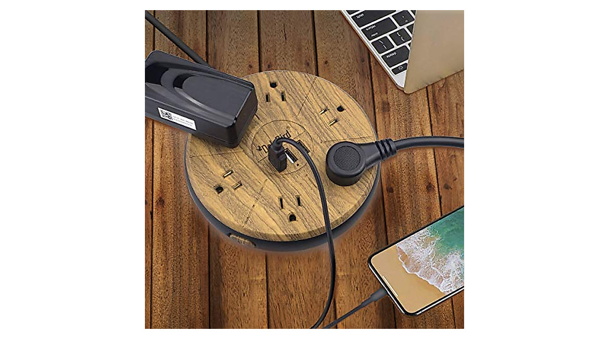 Power Strip Surge Protector with 6 AC Outlets & 3 USB Ports