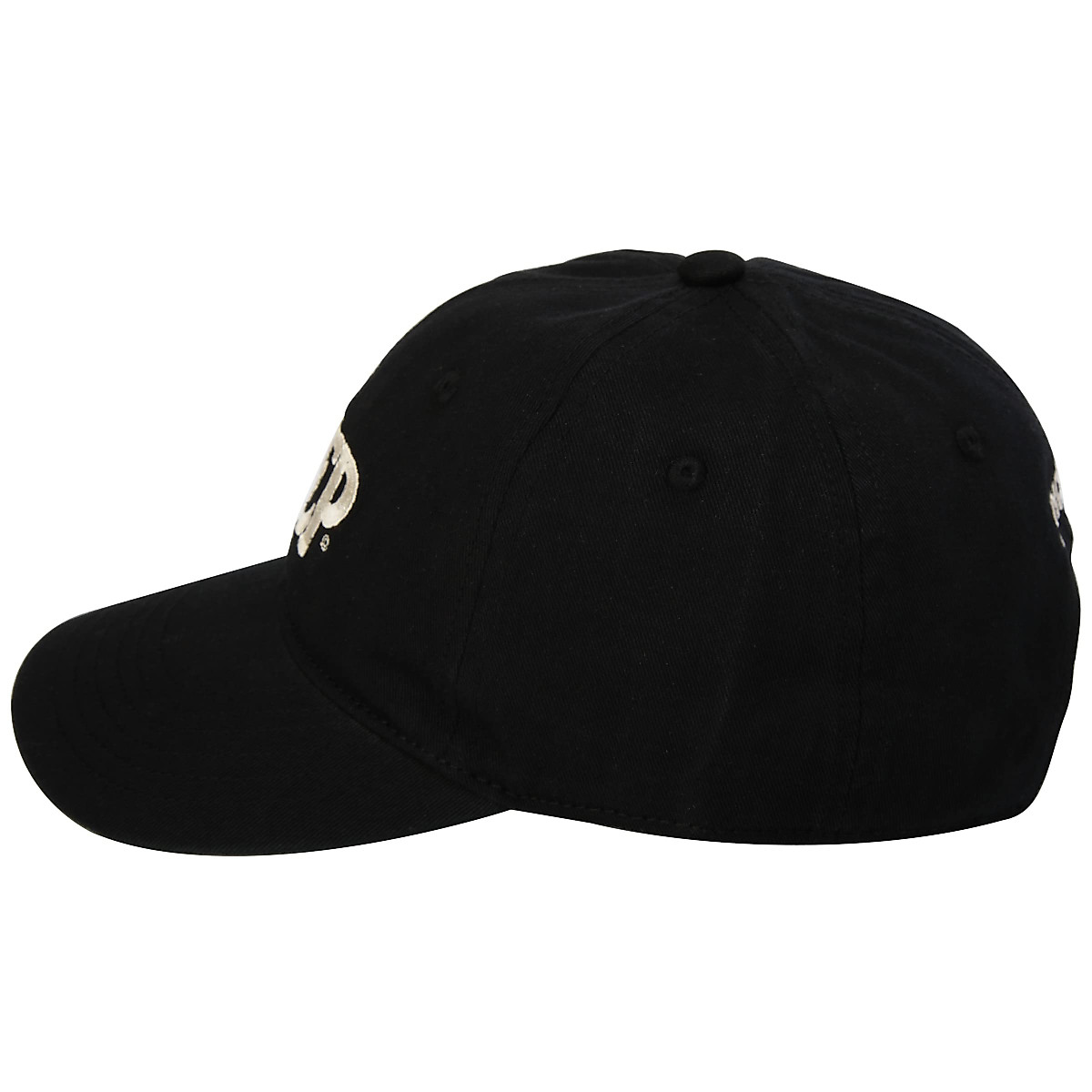 Jeep Vintage Script Logo Heavy Chino Twill Hat - Black