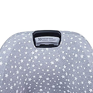 JYOKO Kids Cotton Cover Liner for car seat Compatible with Graco 4Ever DLX 4-in-1 (Cover, White Star)