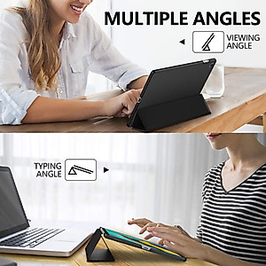 MoKo Case Fit Samsung Galaxy Tab S5e 2019, Ultra Thin Slim Shell Trifold Stand Cover with Frosted Back with Auto Wake and Sleep for Galaxy Tab S5e SM-T720/SM-T725 2019 Tablet - Black