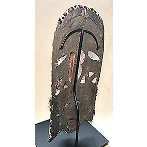 Clearco Decorative Mask STAND for African and Tribal Masks, Artifacts, Dolls, Statues, for displays, shows and art exhibits. MASK NOT INCLUDED.