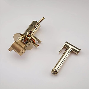 MINJING Cloth Diaper, Bidet Faucets Brass Bathroom Ass Shower Sprayer, Toilet Bidet Mixer Bidet Hygienic Shower, Hot and Cold Anal Cleaner Faucet