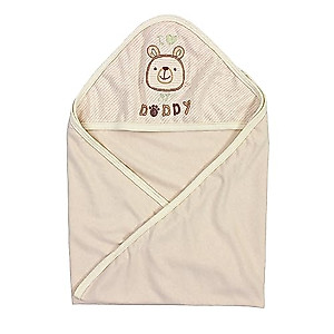 Smluckyg 6 Pack Baby Hooded Towel and Washcloths Set, Premium Ultra Soft Reusable Organic Cotton Baby Bath Towel for Infant and Toddler, Unisex Babies' Gifts (30x30 Inch, Multicolor-D)