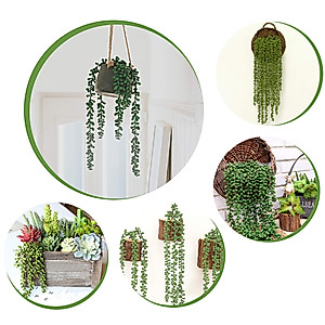 HUIANER Artificial Succulent Plants, 13.4" and 28.7" Fake Hanging String of Pearls Simulation Greenery Plants for Wall Home Kitchen Office Garden Wedding Decor, Pack of 2