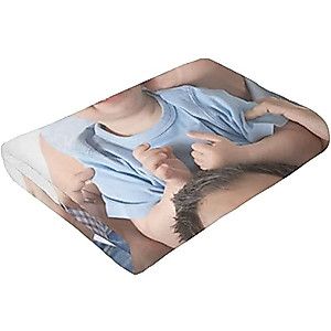 JeReVolng Custom Blanket with Photo Text Personalized Bedding Throw Blankets Customized Flannel Fleece Blankets for Family Birthday Wedding Gift Fits Couch Sofa Bedroom Living Room - 50"x40"