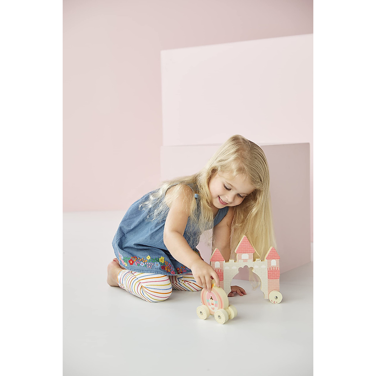 Mud Pie Children's Pull Toy, Castle