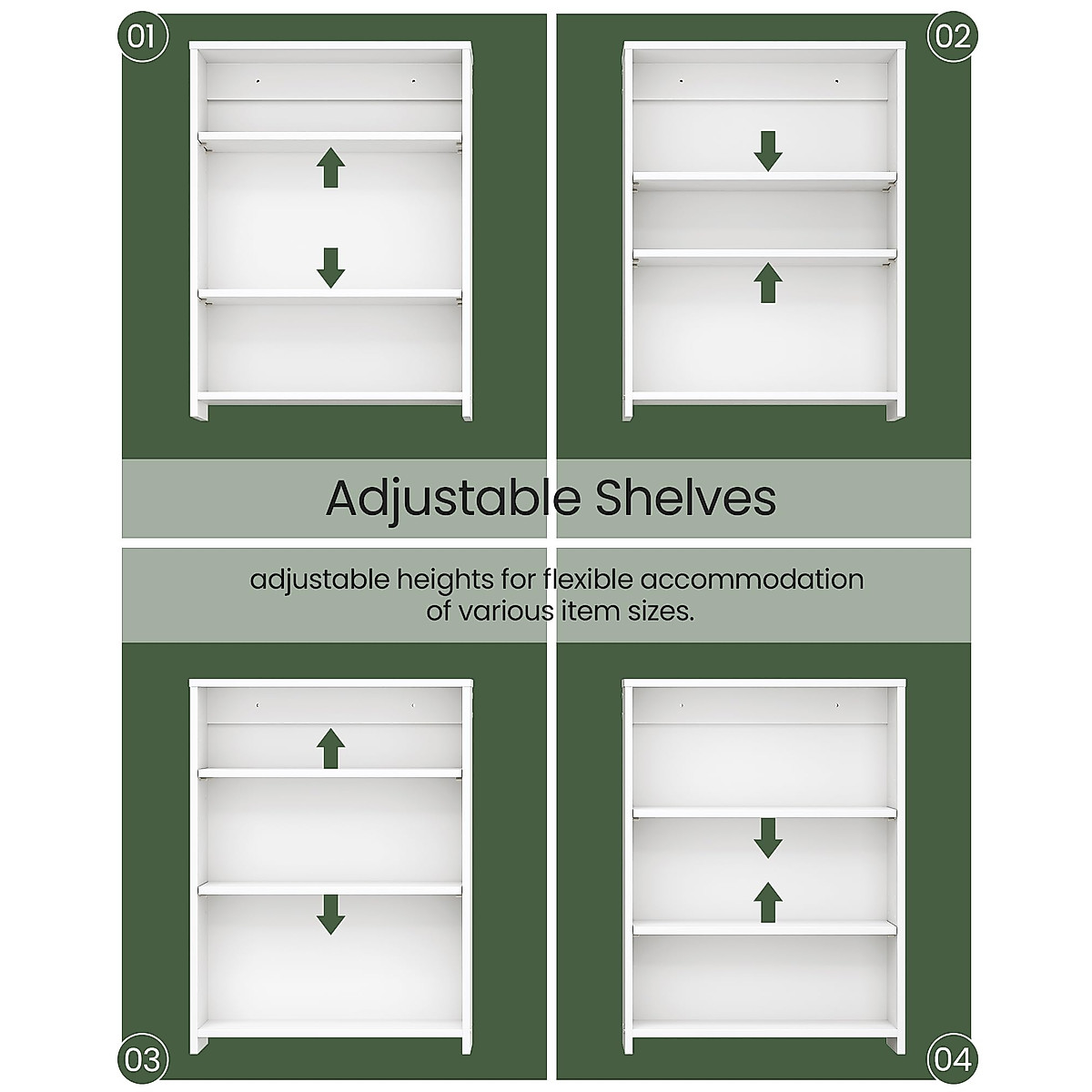 CHOEZON Bathroom Medicine Mirror Cabinet, Wall-Mounted Bathroom Vanity with Mirror, Bathroom Medicine Cabinet with Storage Function, Hanging Storage Cabinet, Adjustable Shelves, White