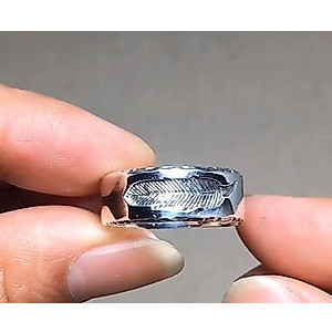 Silver Feather Ring Men Women Sterling Silver, native america indian jewelry, native american ring (8)