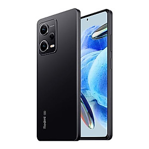 Xiaomi Redmi Note 12 Pro 5G + 4G (128GB + 6GB) Factory Unlocked 6.67" 50MP Triple Camera (Only Tmobile/Metro/Mint USA Market) + Extra (w/Fast Car Charger Bundle) (Midnight Black)