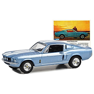 Greenlight 39130-C Vintage Ad Cars Series 9-1967 Shelby GT500 “Order Your Mustang As Hot As You Like…Even Shelby Hot!” 1/64 Scale