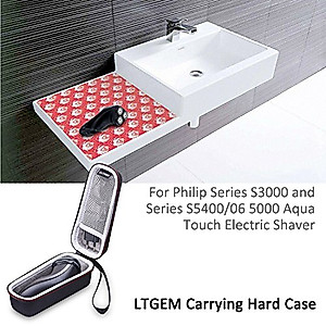 LTGEM Carrying Case for Philips Norelco Electric Series 3000 Shaver. Fits 3100 3500 9700 9300, S3310/81 S3560/81 S9311/87 2300 S1211/81 3500 S3212/82 3800 S3311/85