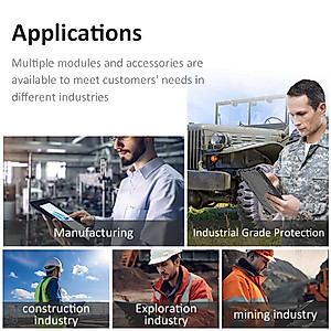 SunKol 10.1" IP67 Rugged Tablet (N5100 8GB+256GB) Windows 11 Pro Waterproof Industrial Tablet PC, Fingerprint, 12000mAh Battery, 500nit, GPS, WiFi, 4G, BT4.2, for Outdoor Field Work