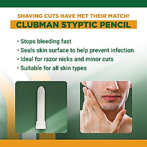 Clubman Pinaud Jumbo Styptic Pencil, 1 Oz (Pack of 12)