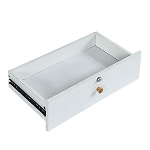 White Makeup Vanity with Lighted Mirror, Vanity Table with Storage Drawer, Dressing Table with Cushioned Stool and for Bedroom, Makeup Room (Modern Vanity 005)