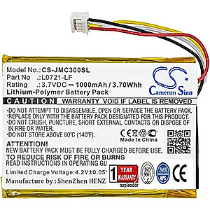 XPS Replacement Battery for JBL Clip 3, Clip 3AN, Clip 3SAND PN L0721-LF