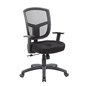 Boss Office Products (BOSXK) Contract Task Chair with Synchro-Tilt Mechanism, Black