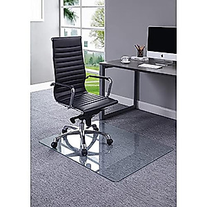 Lorell Tempered Glass Multi-Surface Chair Mat, 36"