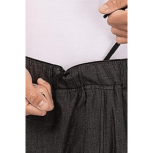 Chef Works Men's Gramercy Chef Pants, Black, Small