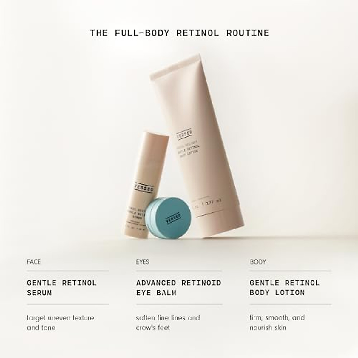 Versed Press Restart Retinol Body Lotion - Skin Firming Lotion with Cocoa Butter, Squalane & Vitamin E - Lightweight All-Over Body Moisturizer for Dark Spots and Aging Dry Skin (6 oz)