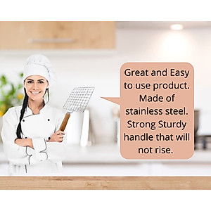 Stainless Steel Square Roasting Net Papad Grill Roti Jali Chapathi Grill - 1 Pc